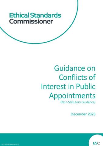 Guidance on Conflicts of Interest in Public Appointments | Ethical Standards Commissioner